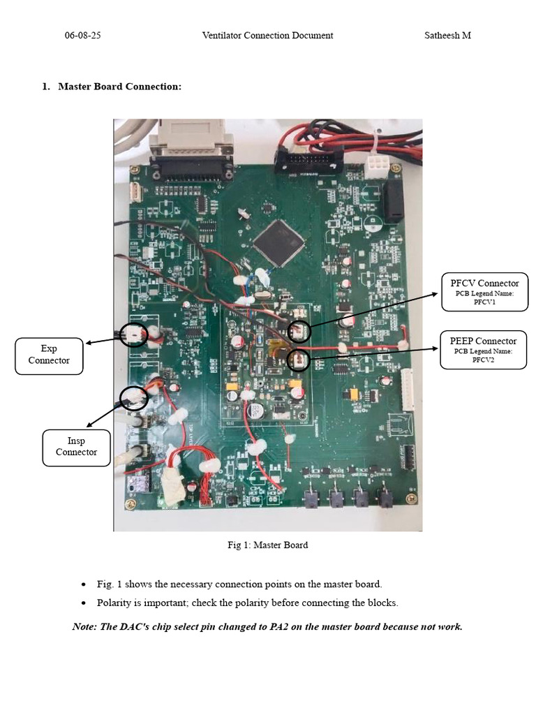 Ventilator Connection Guide | PDF | Electronics | Computer Engineering