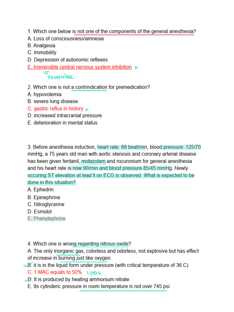 Final Anesthesia - 230105 - 210044 | PDF | Sepsis | Shock (Circulatory)