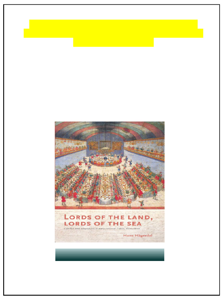 Lords of The Land Lords of The Sea Conflict and Adaptation in Early ...
