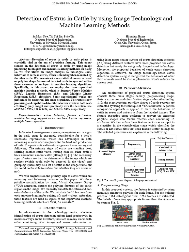 Image-Based Estrus Detection in Cattle | PDF | Support Vector Machine ...
