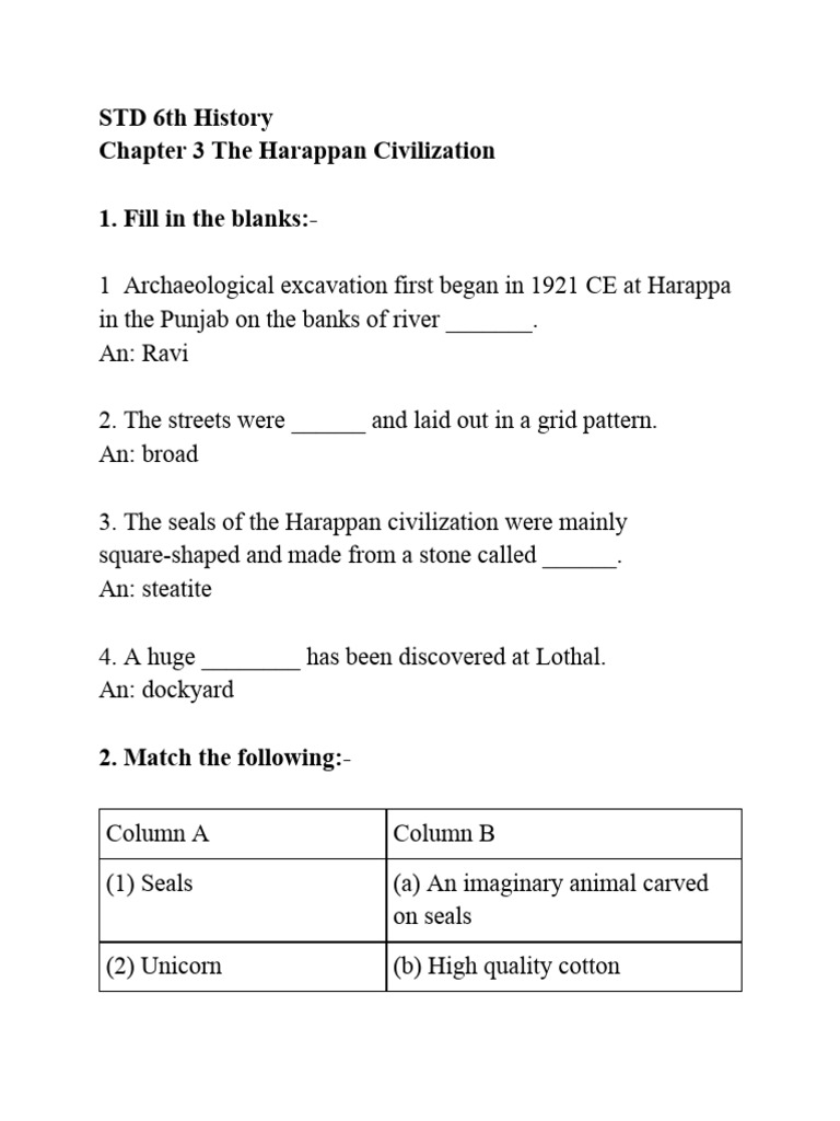 6th History CHAP 3 | PDF