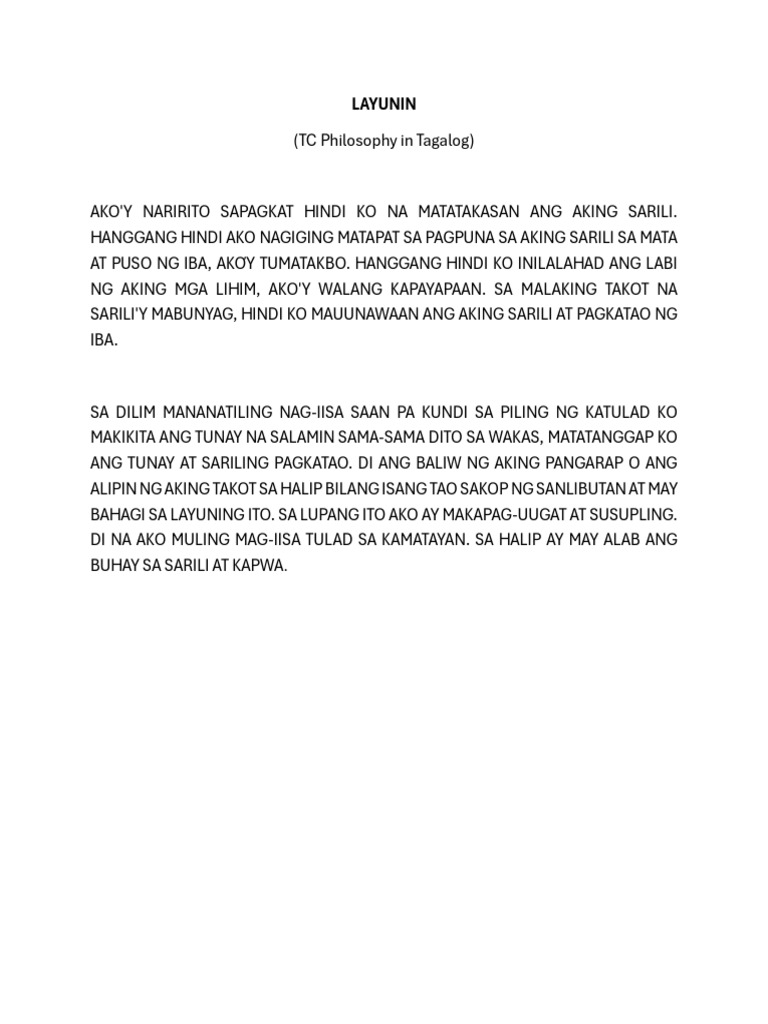 LAYUNIN | PDF