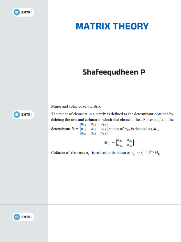 Matrix Theory 2 | PDF