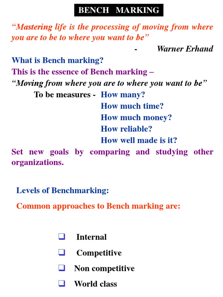 Bench Marking | PDF
