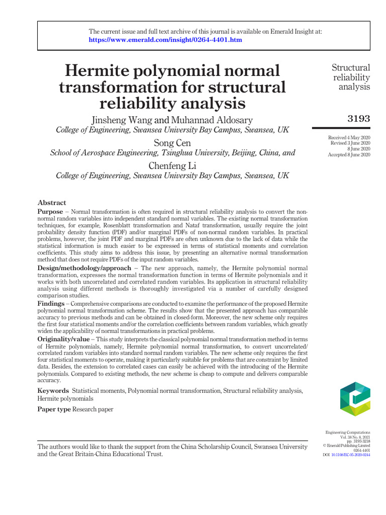 Hermite Polynomial | PDF | Probability Density Function | Normal Distribution