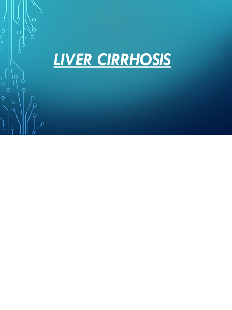 Liver Cirrhosis | PDF