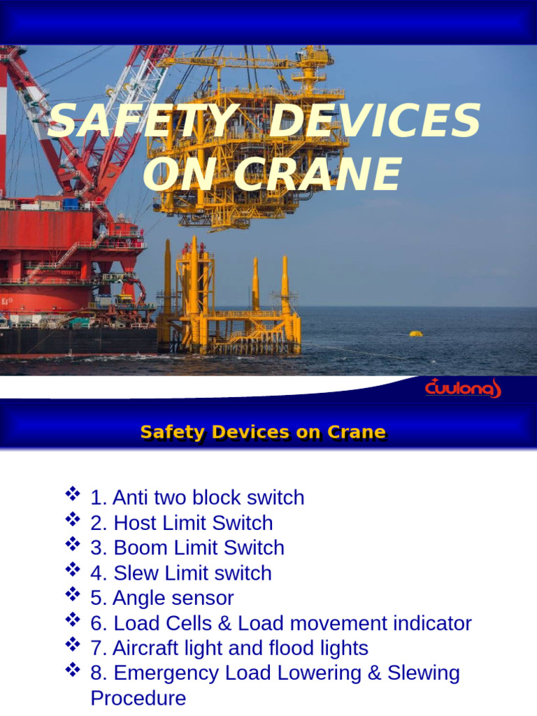 Crane Safety Devices Explained | PDF | Crane (Machine) | Switch
