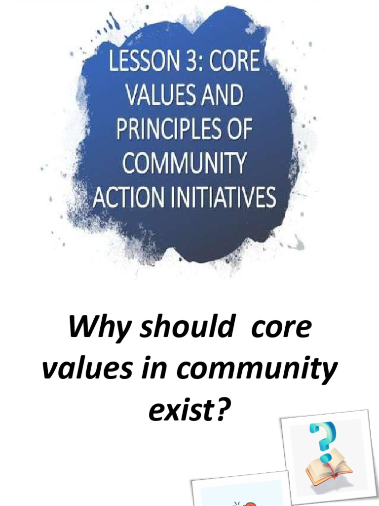 Core Values of Community Action Initiatives | PDF