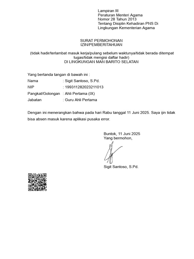 Suket Absen Pusaka Sigit Santoso, S.pd. 11 Juni 2025-Compressed | PDF