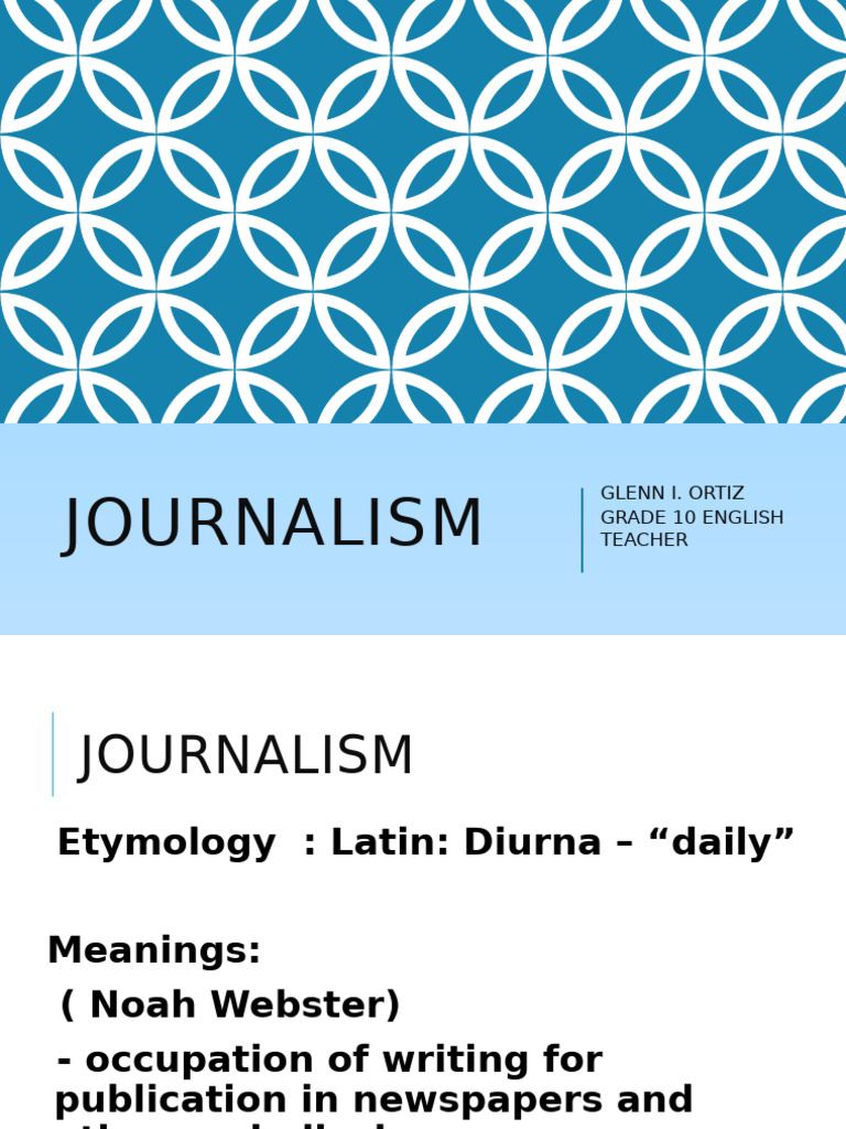 1 Scope of Journalism | PDF | Journalism | Newspapers