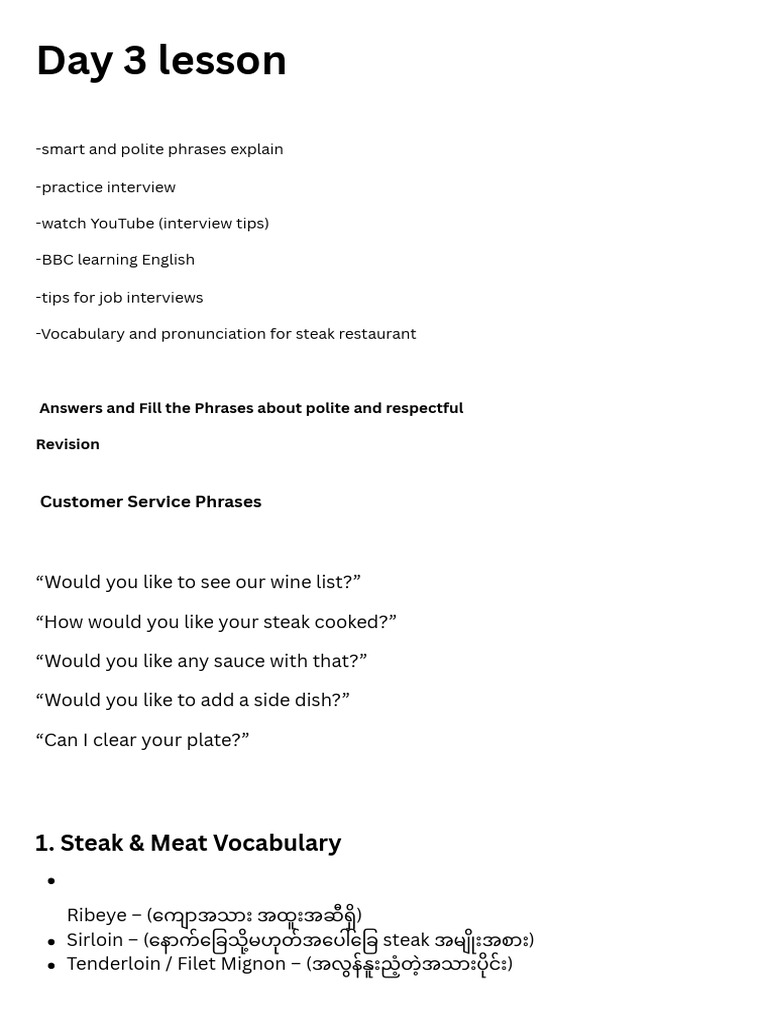 Day 3 Lesson PDF | PDF