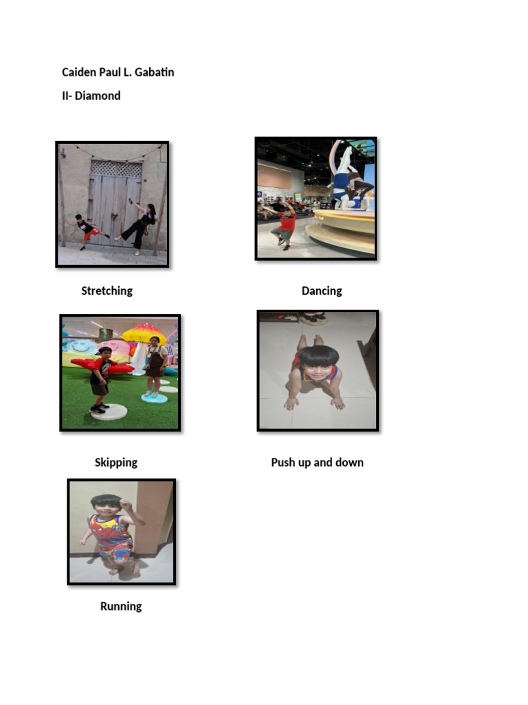 Caiden's II-Diamond Fitness Routine | PDF