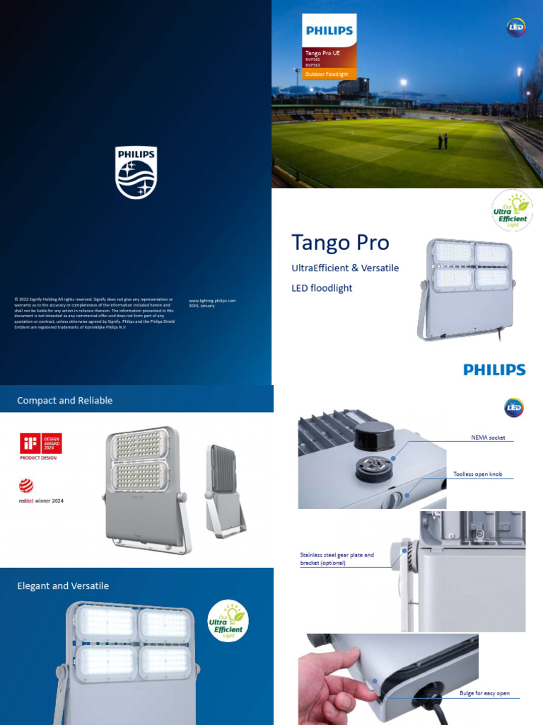 Philips Tango Pro LED Floodlight Overview | PDF