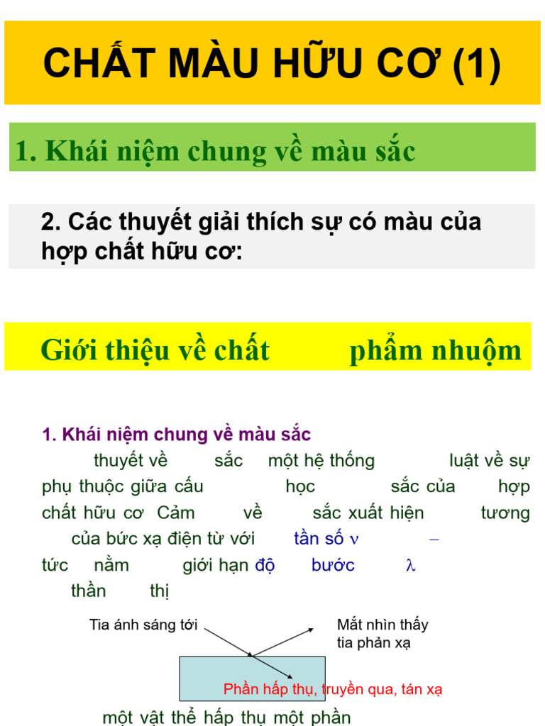 p2 Chuong 12 Chat Mau Huu Co STD | PDF