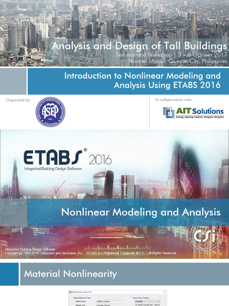 Day 4 Intro To Performance-Based Seismic Design Using Etabs 2016 | PDF | Beam (Structure) | Bending