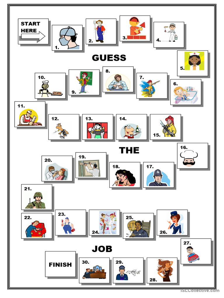 Job Guessing Game Instructions | PDF