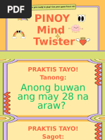 20 Easy-Moderate Logic Questions Tagalog | PDF