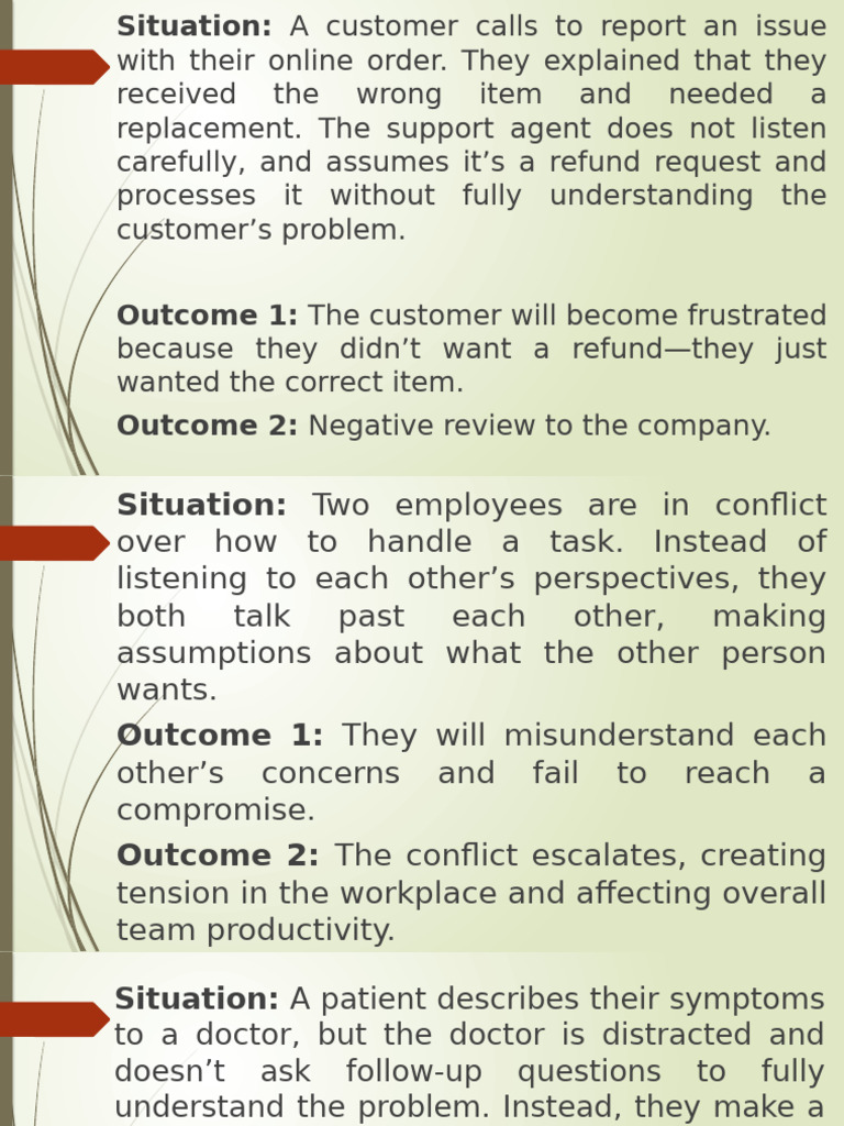 Importance of Analytical Listening in Problem Solving | PDF | Empathy ...