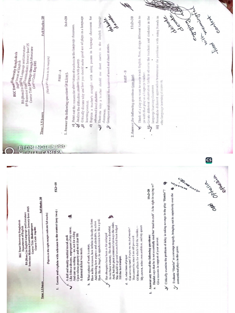 8th Semester Previous Question | PDF
