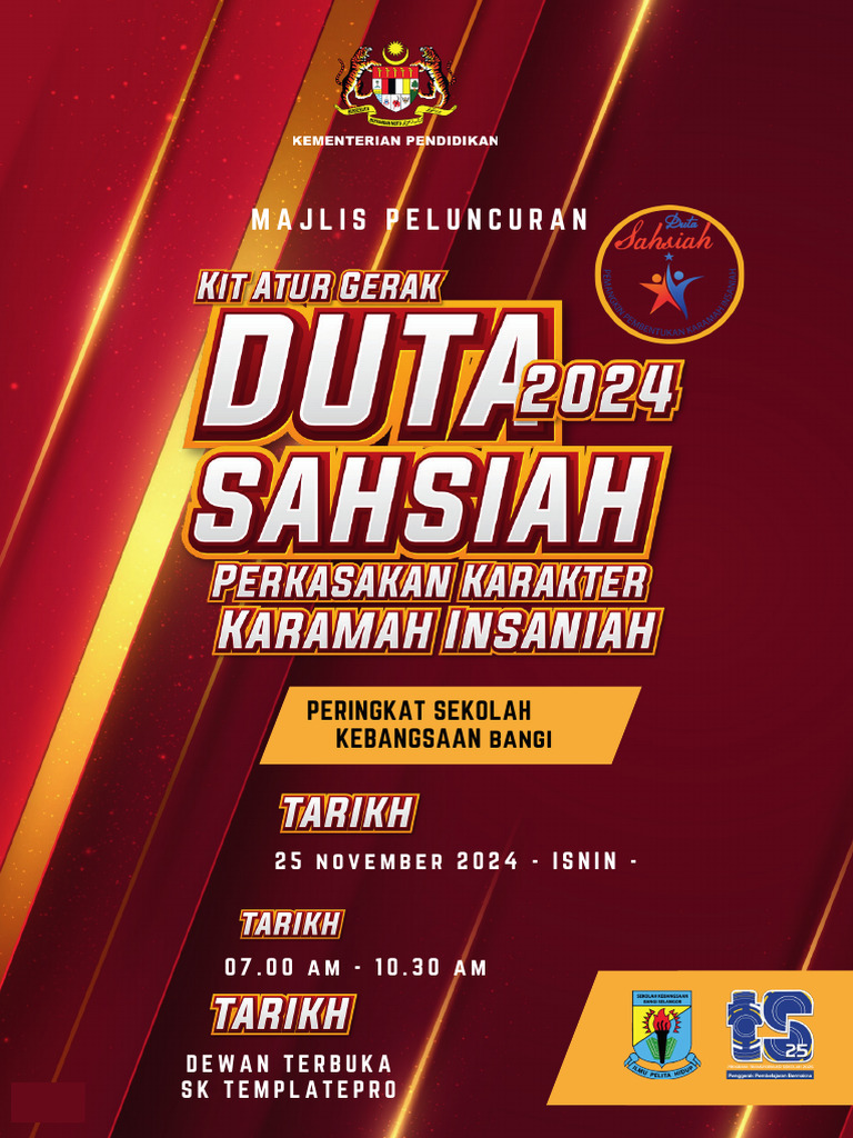 Buku Program Duta Sahsiah 2024 | PDF
