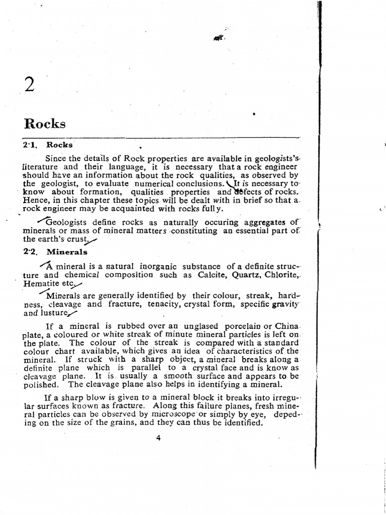 Rock Mass Classification | PDF