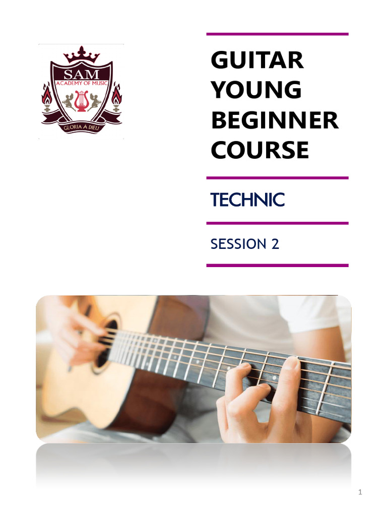 Guitar Young Beginner Course - Technic - Session 2 | PDF
