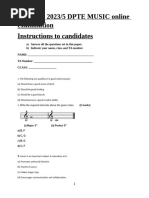 MAPEH 6 - Q2 Periodical Test | PDF | Interval (Music) | Color