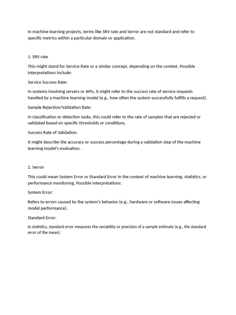Project Day SRV Serror Details Sheet | PDF | Transmission Control ...