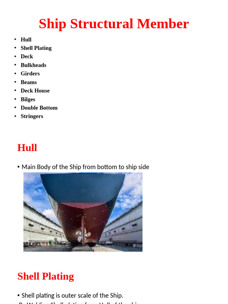 Key Ship Structural Members Explained | PDF