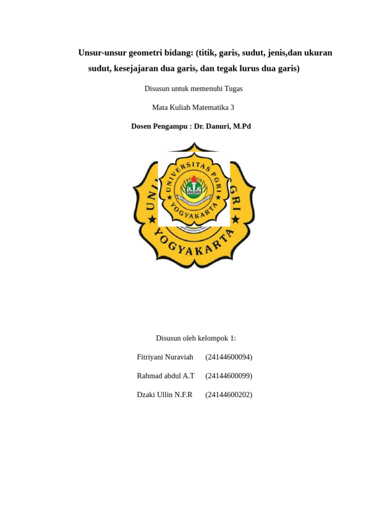 Tugas Kelompok 1 MTK | PDF