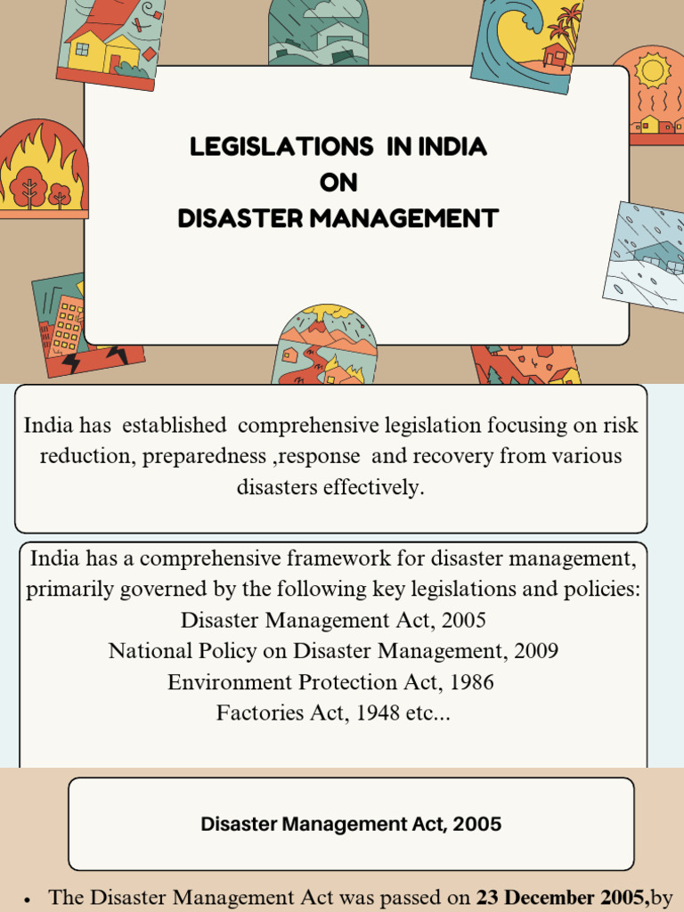 India’s Disaster Management Legislation | PDF | Emergency Management ...