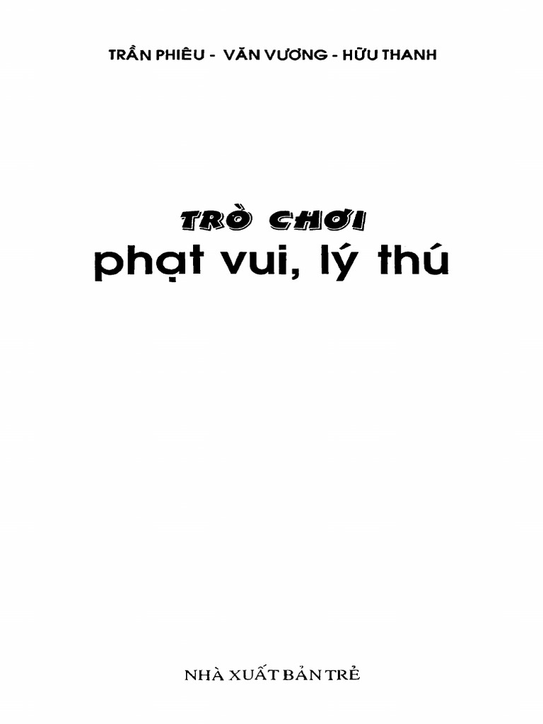 t6 Tro Choi Hinh Phat Ly Thu 7888 | PDF