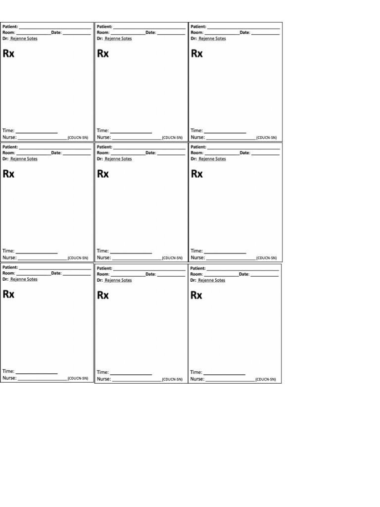 Med Ticket and MAR | PDF