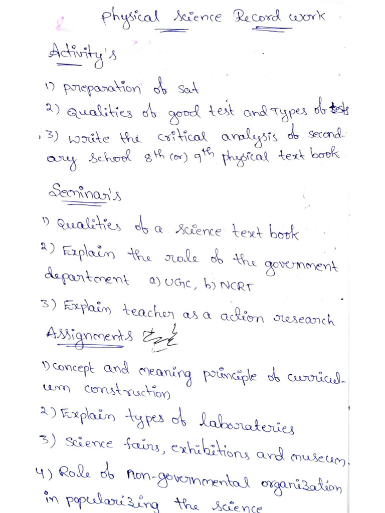 3rd Sem Physics Record | PDF