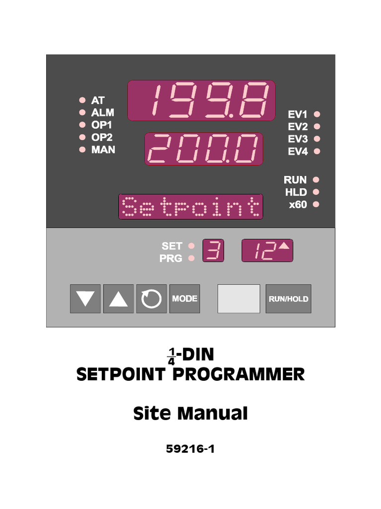 4-DIN Setpoint Programmer Manual | PDF | Electrical Connector | Mains ...
