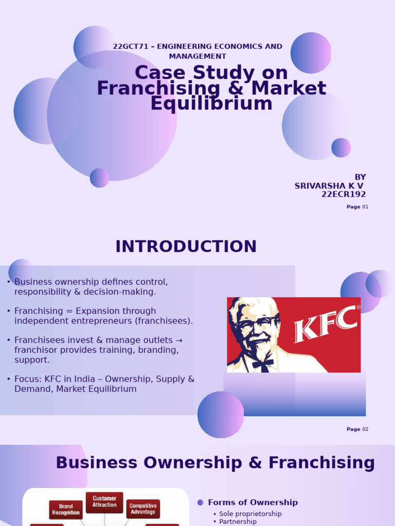 KFC India: Franchising & Market Dynamics | PDF | Franchising | Economic ...