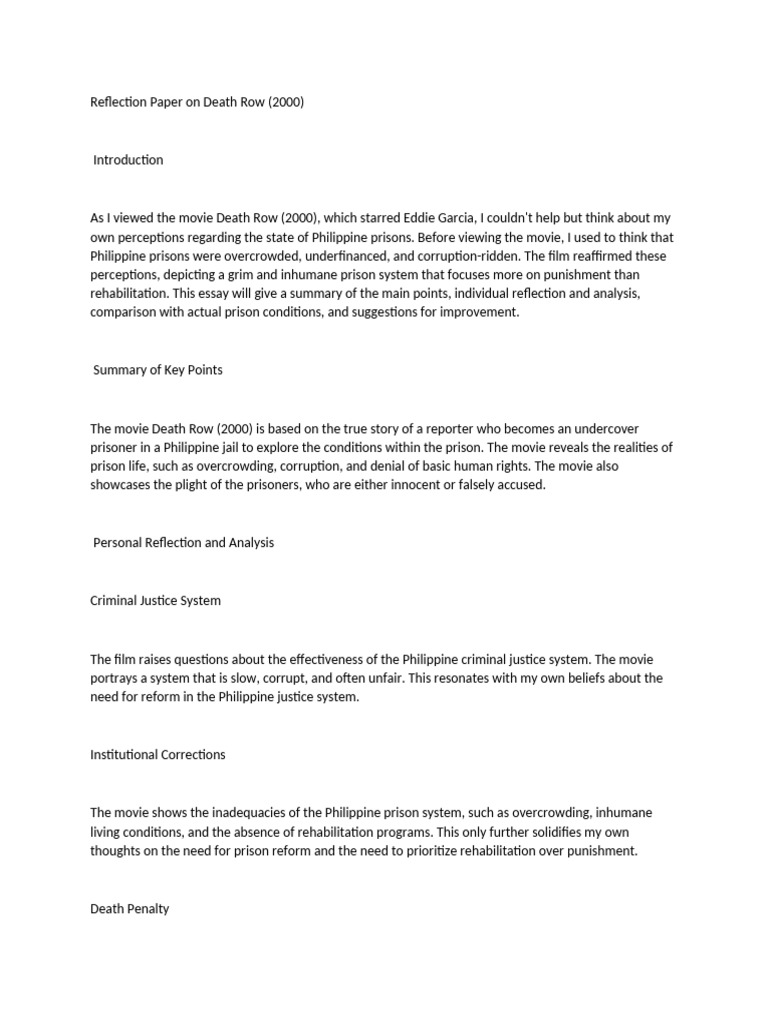 Reforming Philippine Prisons and Justice | PDF | Prison | Capital ...