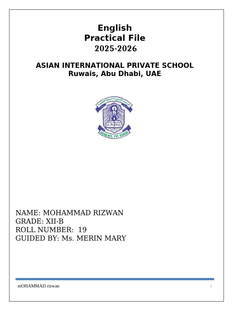 Mohammad Rizwan - Practical - File - Common - Pages | PDF