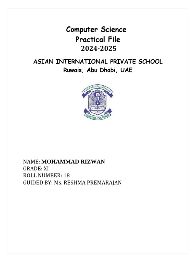 Python Programming Practical File 2024 | PDF | Prime Number | String ...