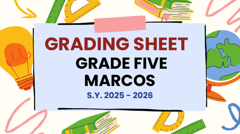 Grading Sheet Cover | PDF