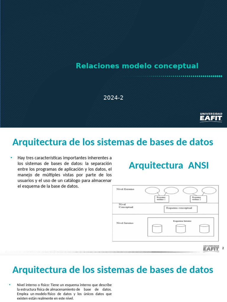 03-BD Relacionales Modelo Conceptual | PDF | Bases de datos | Servidor ...