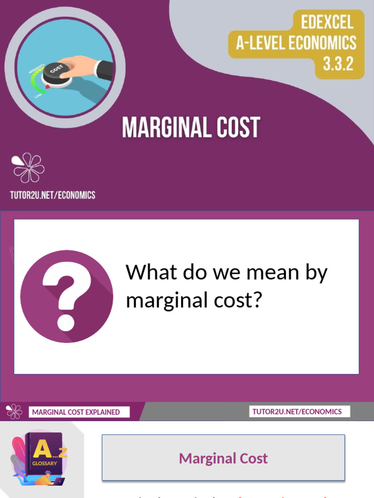 Understanding Marginal Cost Explained | PDF | Marginal Cost | Economics