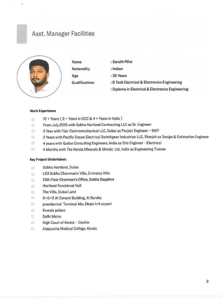 Sample Staff CVs | PDF