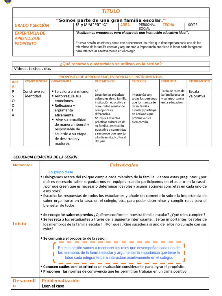 SES - P.S. - La Familia Escolar | PDF | Enseñando | Escuelas