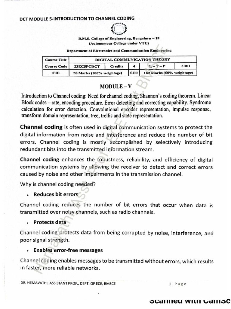 Dct-Module 5 Notes | PDF
