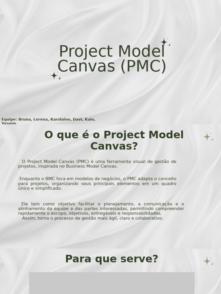 Guia do Project Model Canvas (PMC) | PDF | Desperdício | Despesa
