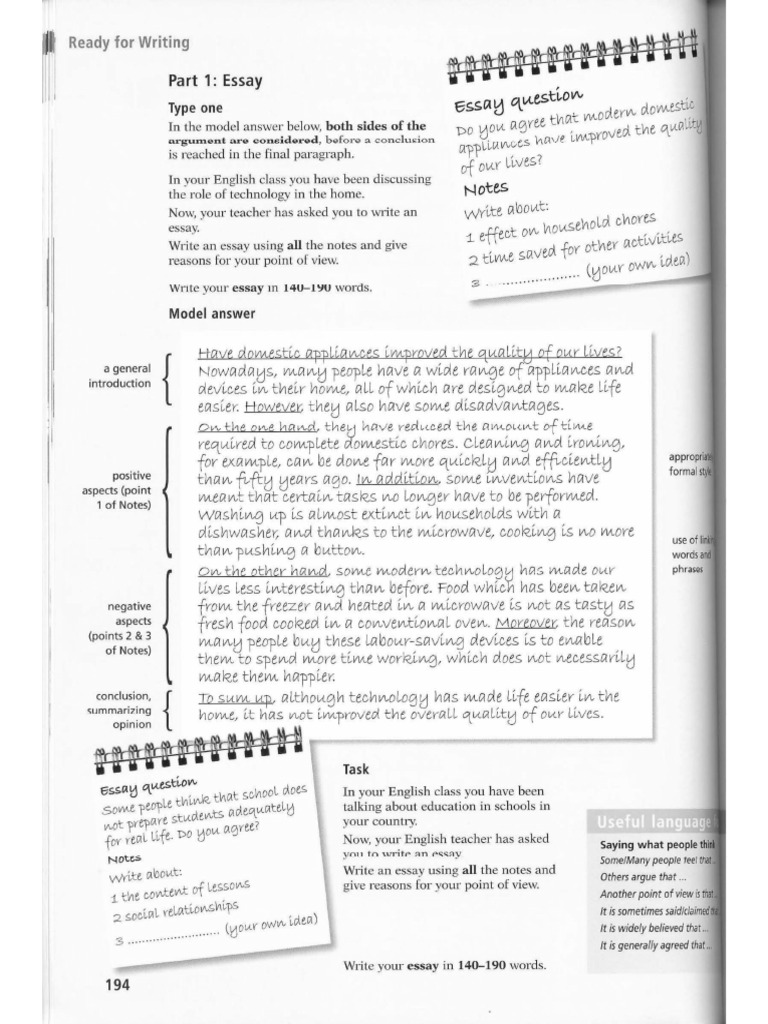Essay Fce Type 1 and 2 | PDF