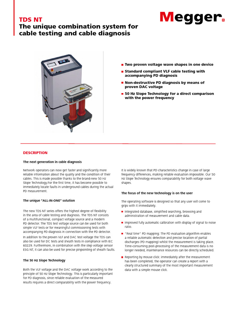 TDS-NT_DS_EN | PDF | Electricity | Electrical Engineering