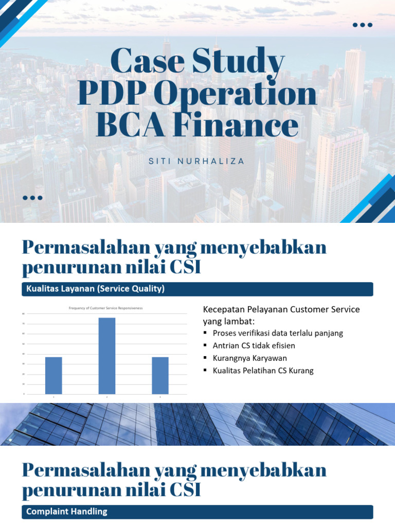 Meningkatkan CSI BCA Finance melalui Layanan CS | PDF