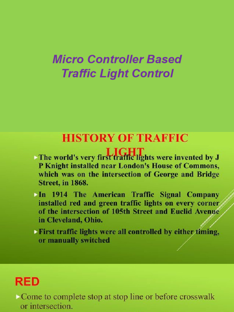 Traffic Light Control | PDF